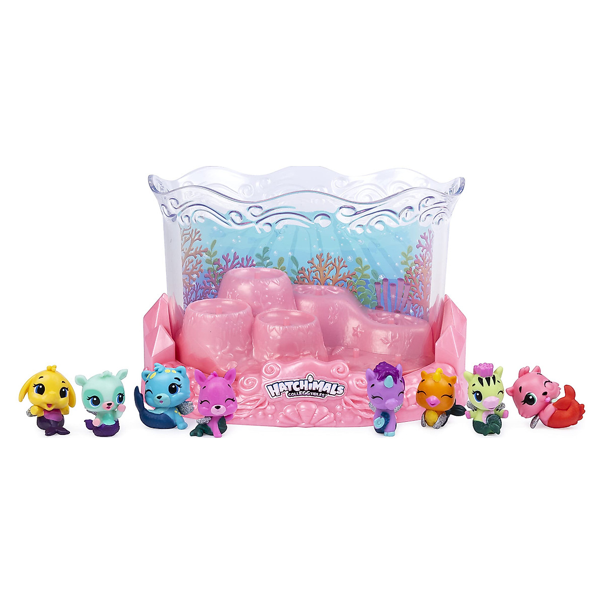 Hatchimals CollEGGtibles, Mermal Magic Underwater Aquarium with 8 Exclusive Characters (Amazon Exclusive Set), Girl Toys, Girls Gifts for Ages 5 and up