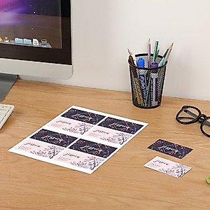 CreGear 25 Sheets White Cardstock 8.5 x 11 Cardstock Paper, Thick Cardstock 92lb/250gsm Card Stock Printer Paper, Card Stock Printer Paper for Card Making, Invitations, Menus, Scrapbooking