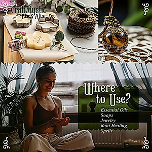 Witchcraft Supplies Wiccan Tools for Beginners - 50 Set Witchy Gifts Starter Kit Box - Crystals for Witchcraft Dried Herbs Spell Jars Candles - Spiritual Altar Witch Stuff for Pagan Gothic Room Decor