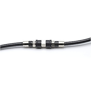 Weather Sealed Cable Extension Coupler - 4 Pack - Cable Extension Adapter (Barrel Splice - Coupler) - Connects Two Coaxial Video Cables (Female to Female Connector) 3GHz Rated