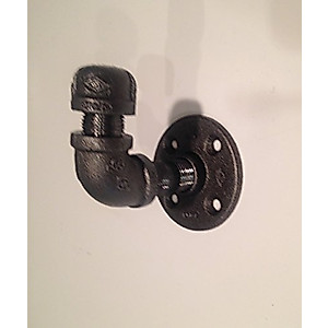 Industrial Pipe Wall Hook and/or Curtain tie Back
