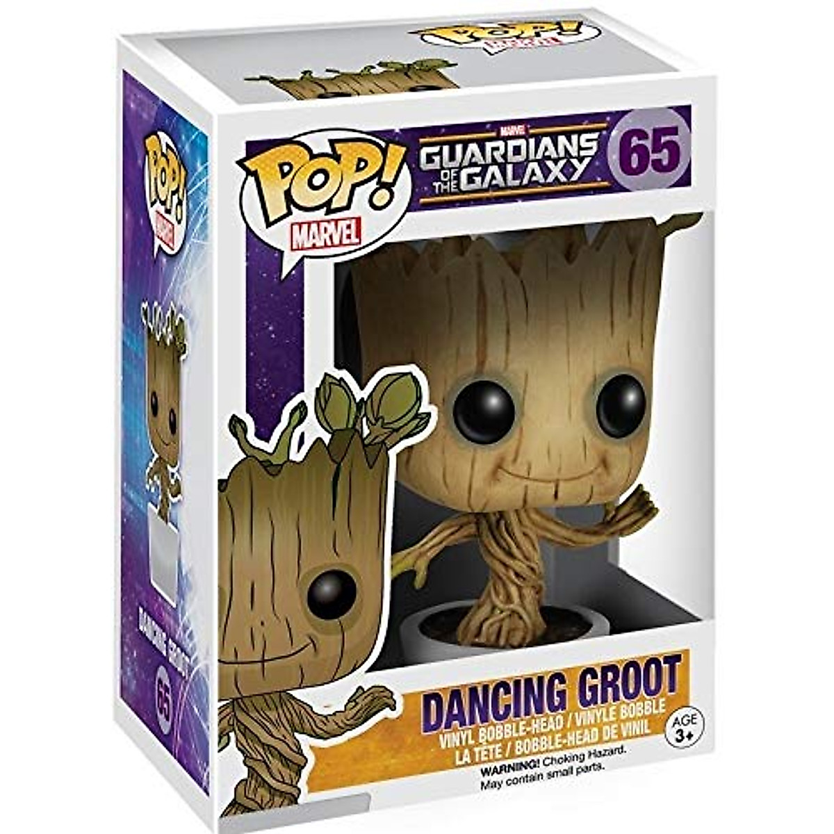 POP Marvel: Guardians of The Galaxy - Dancing Groot Funko Pop! Vinyl Figure (Bundled with Compatible Pop Box Protector Case), Multicolored, 3.75 inches