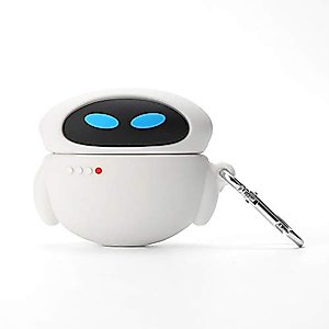 hnspice Airpod Pro Case,3D Cute Cartoon Wall .E Silicone Cover for Airpod Pro, Accessories Carabiner Protective Case, for Girls Boys Kids Teens Airpod Pro (EVE Pro)