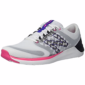 New Balance Women's 715 V4 Cross Trainer, White/Pink, 8