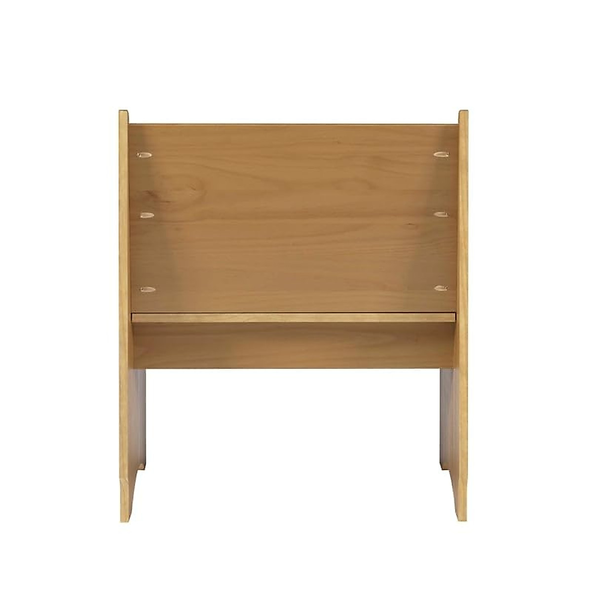 Linon Delk Pine Wood Small Back Rest Bench in Honey