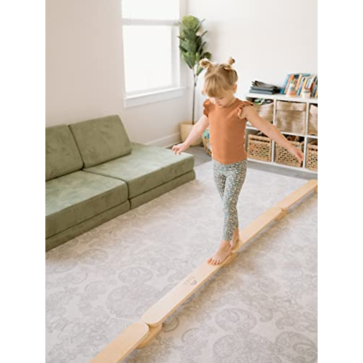 Piccalio® Acrobat | Wooden Montessori Gymnastics Balance Beam | Balance Board | Balancing Toy | Ages 18mo to 8yr