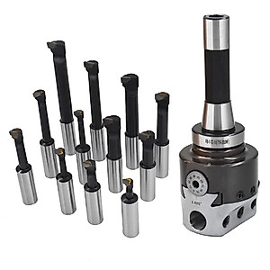TINVHY 12-Pack Set 3 Boring Head R8 Shank 3/4 Carbide Boring Bar, Replacement for Bridgeport Milling