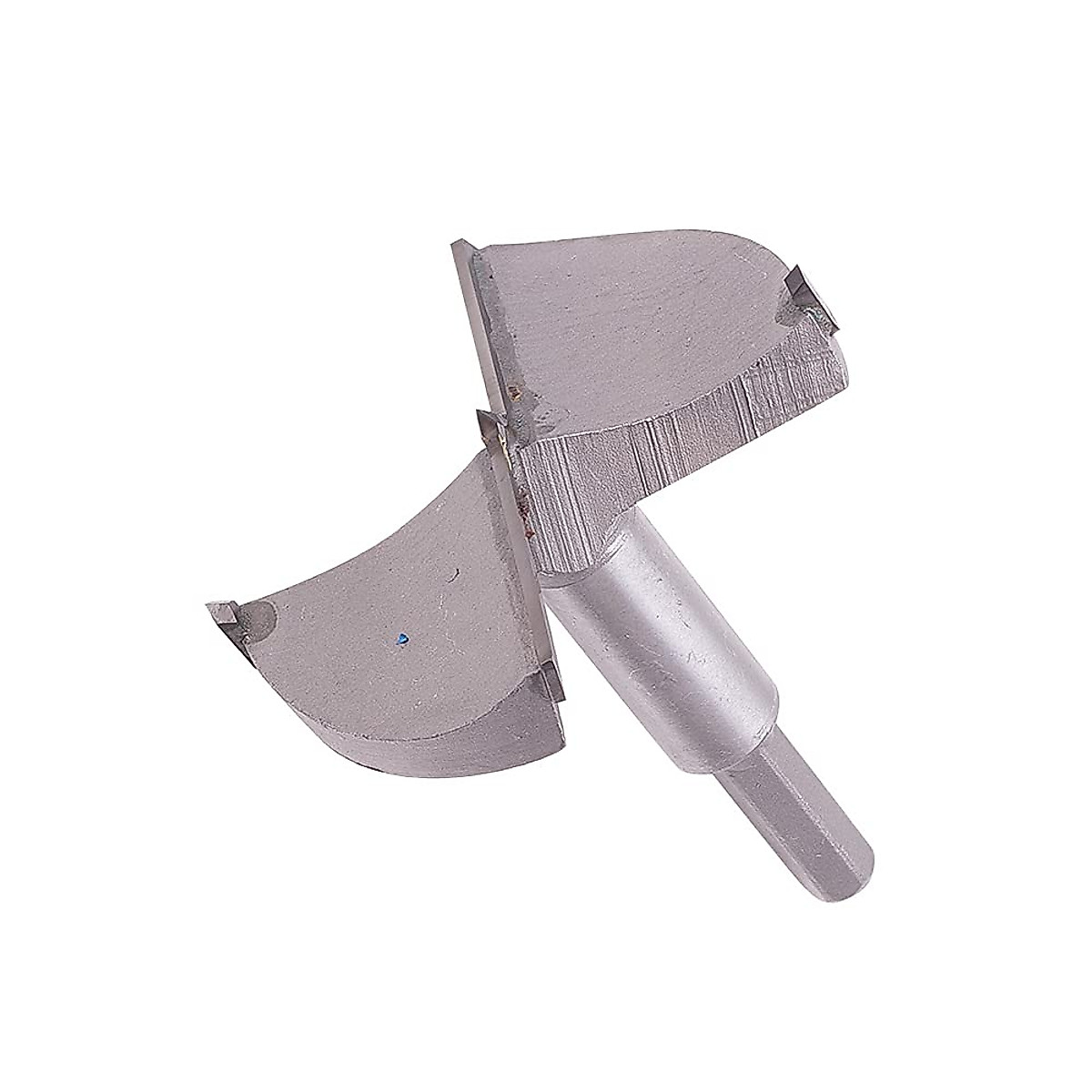 Auniwaig Forstner Drill Bits, 75mm Dia Wood Hole Saw, Auger Opener Cemented Carbide, 80mm Length Woodworking Hinge Hole Drilling Boring Bit Cutter, Hex Shank, Gray, 1 Pcs