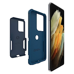 OtterBox Commuter Series Case for Galaxy S21 Ultra 5G (ONLY - Does NOT FIT Non-Plus or Plus Sizes) - Bespoke Way (Blazer Blue/Stormy SEAS Blue)