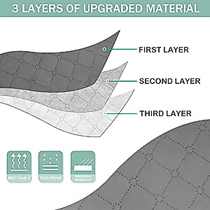 Ceither Large Storage Bag, 4 Pack Collapsible Storage Bins Organizer For Clothes Blankets Durable Fabric Smooth Zips Reinforced Handles, Visible Window Breathable Storage Box (vertical)