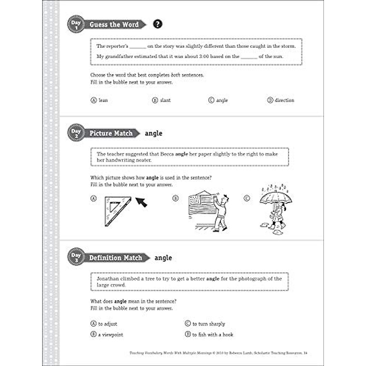 Teaching Vocabulary Words With Multiple Meanings (Grades 4–6): Week-by-Week Word-Study Activities That Teach 150+ Meanings for 50 Common Words to Improve Comprehension, Fluency, and Writing Skills