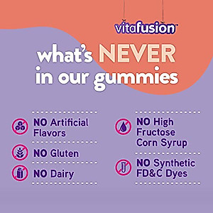 Vitafusion B12 Gummy Vitamins, Delicious Raspberry Flavor, 60ct (30 Day Supply)