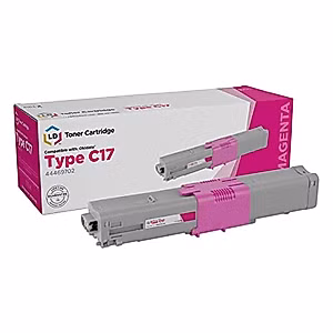 LD Compatible Toner Cartridge Replacement for Okidata 44469702 Type C17 (Magenta)