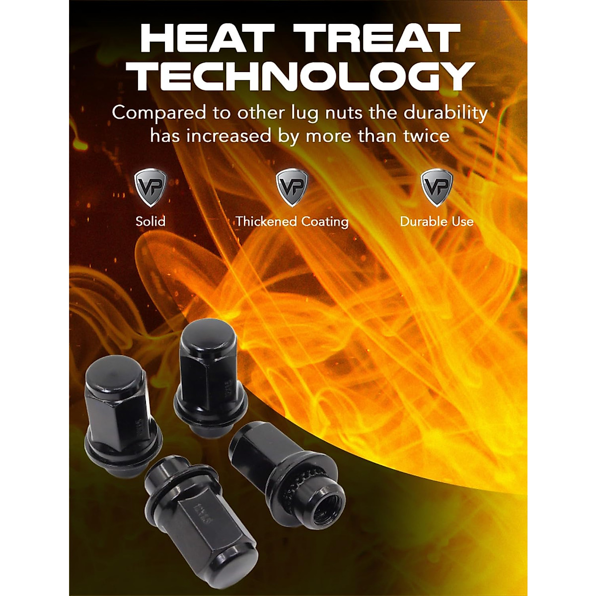 Set of 24 Veritek 12x1.5mm 1.87 Inch 47mm Length 13/16 Hex OEM Factory Mag Washer Style Black Lug Nuts for Lexus Toyota Tacoma 4 Runner FJ Cruiser SR5 Pre-Runner TRD Off-Road Limited OEM Replacement