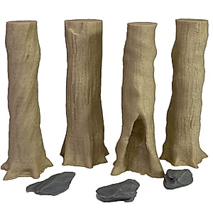 Extruded Gaming Beech Trees Set 1