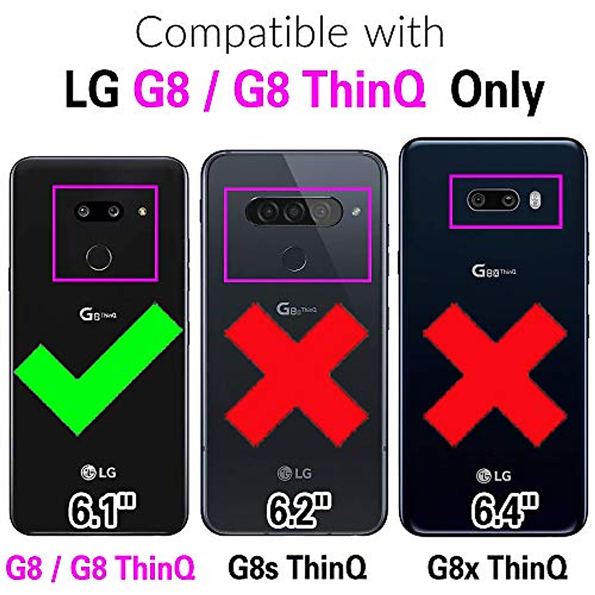 Asuwish Phone Case for LG G8 ThinQ Wallet Cover with Screen Protector and Credit Card Holder Crossbody Strap Stand Leather Cell Accessories LGG8 Thin Q G 8 LG8 G8thinq LGG8thinq 8G Women Girls Black