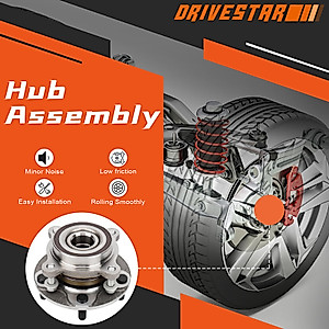 DRIVESTAR 950-002 New Front Left or Right Wheel Hub & Bearing for Toyota Sequoia Tundra 4WD