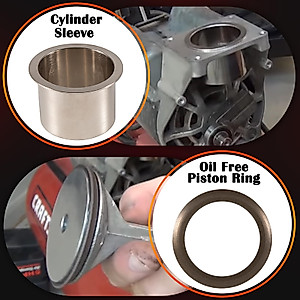 KK-4835 Compressor Piston Kit Connecting Rod Replacement Kit Perfectly Fits for Sears Craftsman Devildiss Dewalt Porter Cable Oil Free Air Compressor Pump, Comparable to KK-4835 KK-5081 A02743