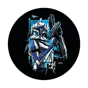 Star Wars The Clone Wars Captain Rex Clone Trooper PopSockets PopGrip: Swappable Grip for Phones & Tablets