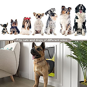 Large Dog Door Replacement Flaps with Screws, Compatible with PetSafe Freedom Doggie Doors PAC11-11039, 10 1/8" X 16 7/8", Flexible, Durable, BPA-Free, Weather Resistant Materials Cat Pet Door