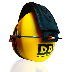DECIBEL DEFENSE Professional Safety Ear Muffs - 37dB NRR - The HIGHEST Rated & MOST COMFORTABLE Ear Protection for Shooting & Industrial Use - PROFESSIONAL HEARING PROTECTION (SAFETY YELLOW)