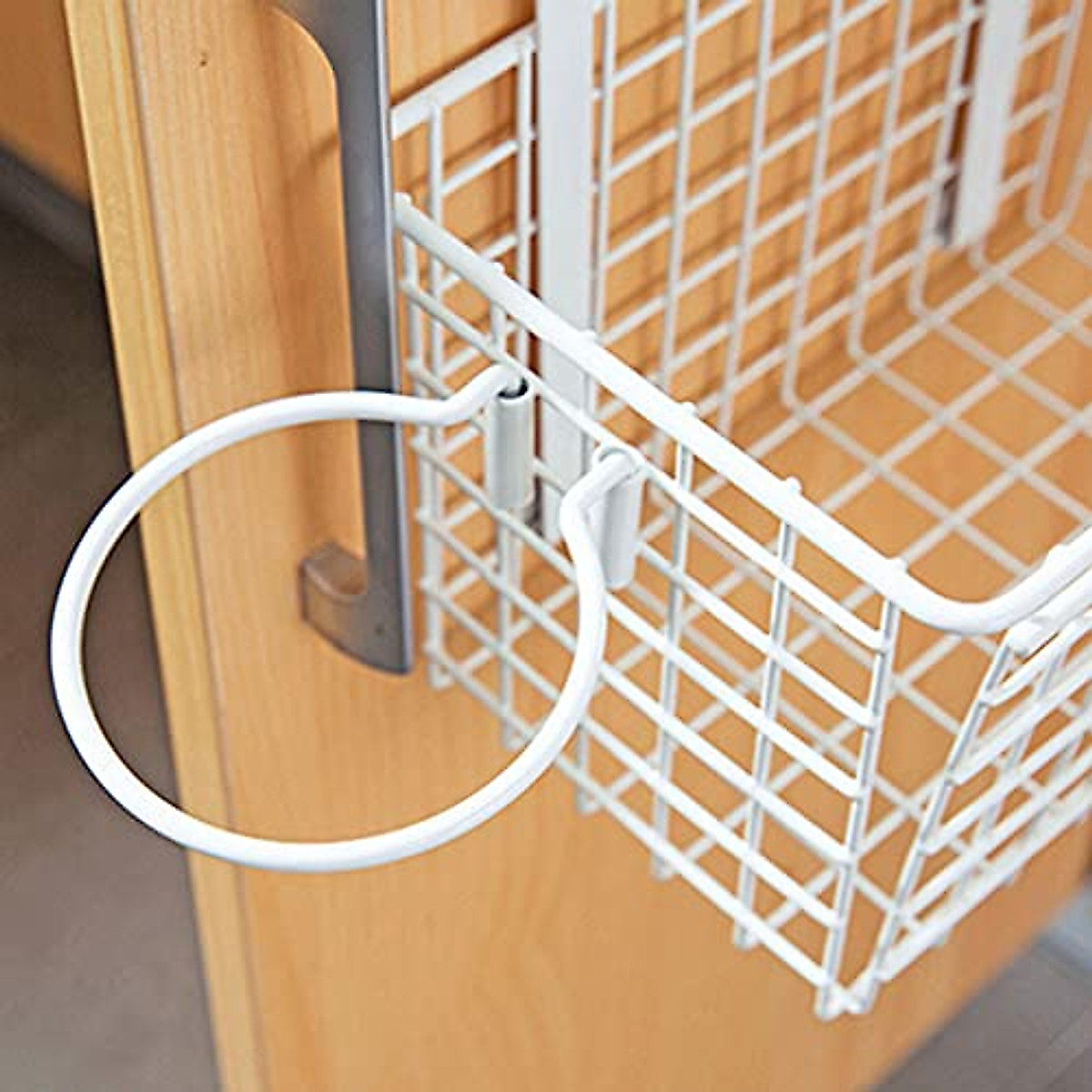 VOSAREA Wall Mount Bathroom Hair Care Hot Styling Tool Storage Basket Metal Wire Organizer Container for Hair Dryer Shampoo Lotion Conditioner Accessory Holder
