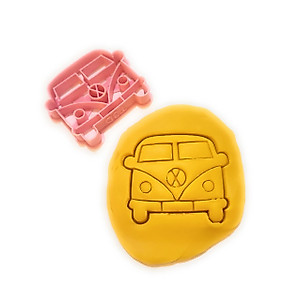 T3D Cookie Cutters Car Vw Van Cookie Cutter, Suitable for Cakes Biscuit and Fondant Cookie Mold for Homemade Treats