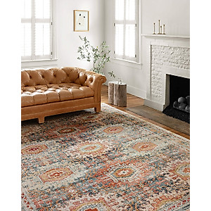 Loloi II Jocelyn Collection JOC-03 Mist/Multi 9'-6" x 12'-6" Area Rug