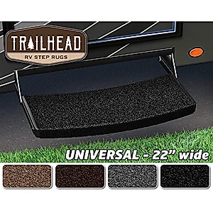 Prest-O-Fit 2-0223 Obsidian Black RV Step Rug