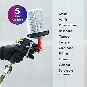 3M PPS (Original Series) Paint Spray Gun Cup Lids and Liners Kit, 16028, Micro, 3 oz, 200-micron Filter, Use w/ Paint Gun for Cars, Furniture, Home, 50 Disposable Lids and Liners, 20 Plugs, 120 Piece