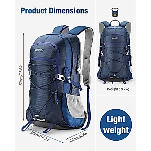 HOMIEE 45L Hiking Backpack Lightweight Travel Backpack Outdoor Camping Daypack for Men Women
