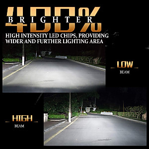 4x6 inch LED Headlights Rectangular Lights Set, Compatible with H4651 H4652 H4656 H4666 H6545, for Peterbil Kenworth Freightinger Ford Probe Oldsmobile Cutlass, Black