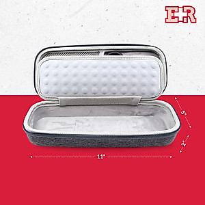 Ever Ready First Aid Stethoscope Case Including Titanium Shears, 2 Penlights Black & Silver Fits Littmann-Type Stethoscope, Rubber Grip Handle - Gray