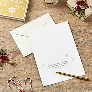 Hallmark Boxed Holiday Cards, Gold Happy Holidays (16 Cards and 17 Envelopes)
