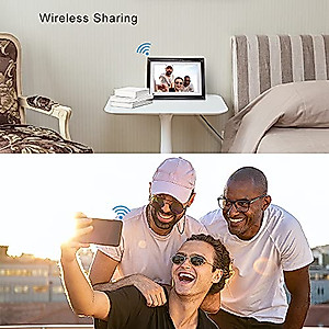 SAMMIX Digital Picture Frame Digital Photo Frame WiFi 10.1 Inch IPS Touch Screen, 16GB Storage, Motion Sensor, Auto-Rotate,Share Photos via Free App