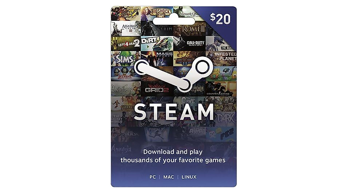 Steam Wallet Prepaid Card $20 - Instant Access to Games