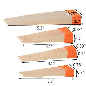 Jiayouy 4 Pieces Piano Mutes Tool Wool Felt Wedge Mute Professional Upright/Grand Piano Tuning Maintenance Kit