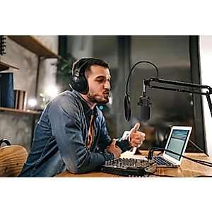 Rode Podmic Stand with Microphone Windscreen and Dual Layered Mic Pop Filter for Rode PodMic Podcasting Microphone by YOUSHARES