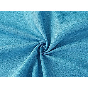 youngseahome Outdoor Tablecloth Wrinkle-Free Stain Resistant Waterproof Polyester Fabric Table Cover with Zipper Umbrella Hole for Picnic/Party/Dinner/Patio Garden(60×60inch Square,Zippered,Aqua)
