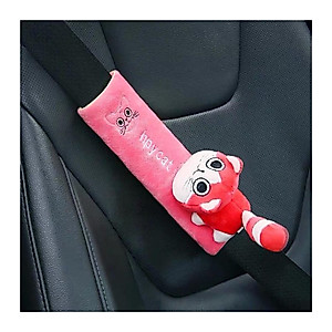 ZJDU Car Seat Belt Cover Shoulder Strap Harness Cushion Cartoon Car Styling Seatbelt Shoulder Protector Auto Neck Support Cushion Pad (Color Name : Beige Bear)