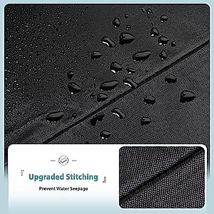SHINESTAR Griddle Cover for Blackstone 36 Inch Griddle, Also Fits for More 4-Burner Flap Top Grill, Waterproof, Heavy Duty, Fade Resistant, with Click-Close Straps, Black