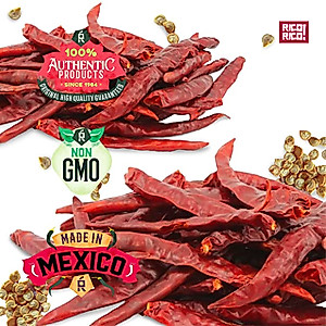 Dried Chile Peppers Bundle (12 oz Total) - Ancho, Guajillo and Arbol Chiles - The Spicy Trio - Great For Mexican Recipes - In Resealable Bags by RICO