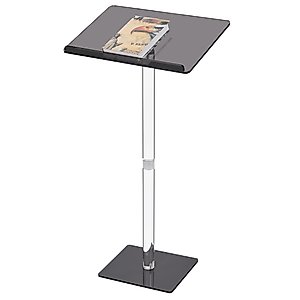 HODLBIT Acrylic Podium Stand, 23.6''X15.7'' Pulpits for Churches, Angle Adjustable, Large Modern Lecterns & Podiums for Classroom, Weddings, Concert, Professional Presentation Podiums, Easy Assembly…