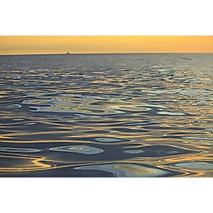 Posterazzi PDDUS12SWR0549LARGE Reflections and Ripples on Ocean Water, Hulopo'e Bay, Lanai, Hawaii Photo Print, 24 x 36, Multi