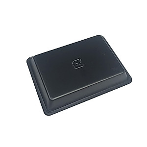 100 pcs Mini 2.95"x2.16" Dipping Sauce Dishes, Plastic Disposable Rectangular Black Soy Sauce Plate Set, Condiment Serving tray, Seasoning Platter, Appetizer Bowel -for Sushi Mustard Vinegar Soy BBQ