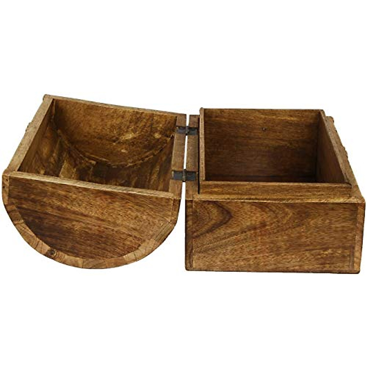 dg DESI GEN Handmade Wooden Tree of Life Chest Box Decorative Jewelry Trinket Holder Keepsake Storage Box Organizer Multi-Utility 9 x 6 inches (Design 2)