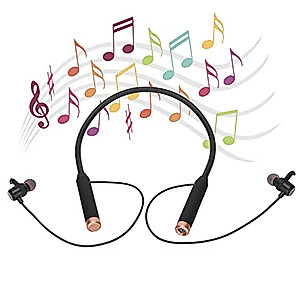 YYOYY Neckband Earbuds, GymF1 Wireless Bluetooth Headset with Flashlight, Ergonomic Hanging Neck Headphone, Portable Wireless Earbuds for Sports Running