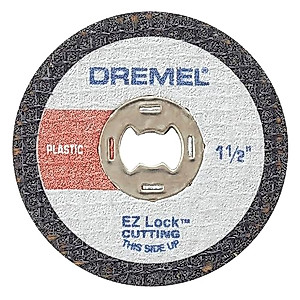 Dremel EZ476 1 1/2-Inch EZ Lock Rotary Tool Cut-Off Wheels For Plastic - 5 pack
