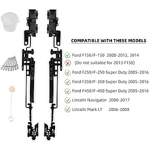 Sunroof Repair Kit Compatible with Ford F150/F250/F350/F450/Expedition Lincoln Navigator Mark LT Aftermarket Track Assembly Parts Replace# 02ESR1201ABK
