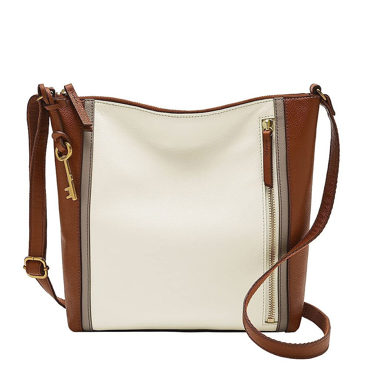 Fossil Tara Crossbody, Neutral Colorblock